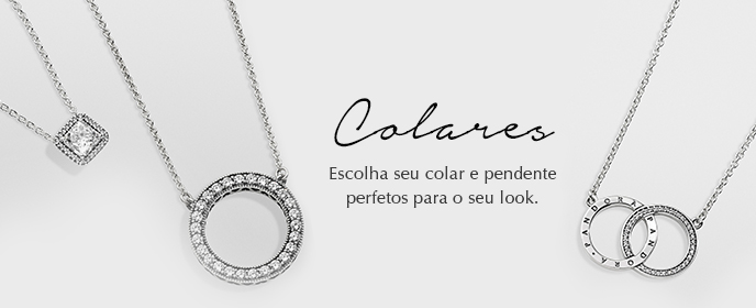 Colares, encontre diversos modelos de colar na Pandora Joias!