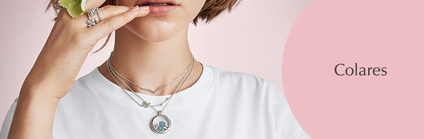 Colares, encontre diversos modelos de colar na Pandora Joias!